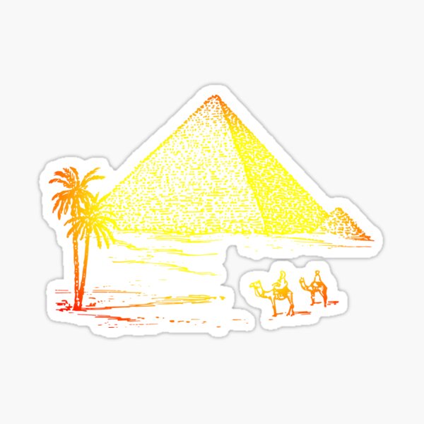 "egypt pyramid" Sticker for Sale by E-art5 | Redbubble