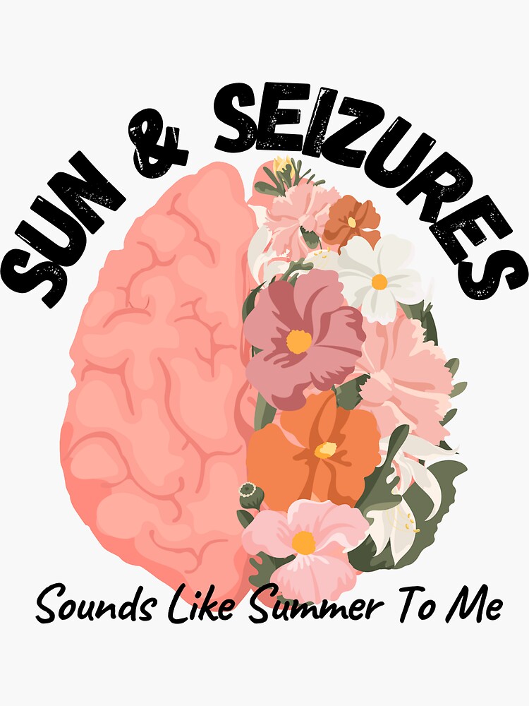 "Seizure Awareness | Sun & Seizures" Sticker for Sale by AsinusAS ...