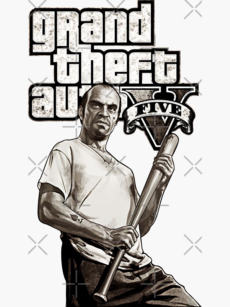 "Trevor Philips Grand Theft Auto 5 – GTA V Game- GTA Game Series ...
