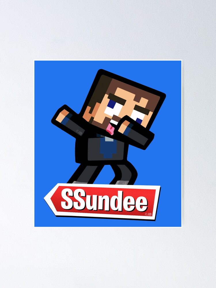 "Dabbing Ssundee" Poster for Sale by FunnehGacha | Redbubble