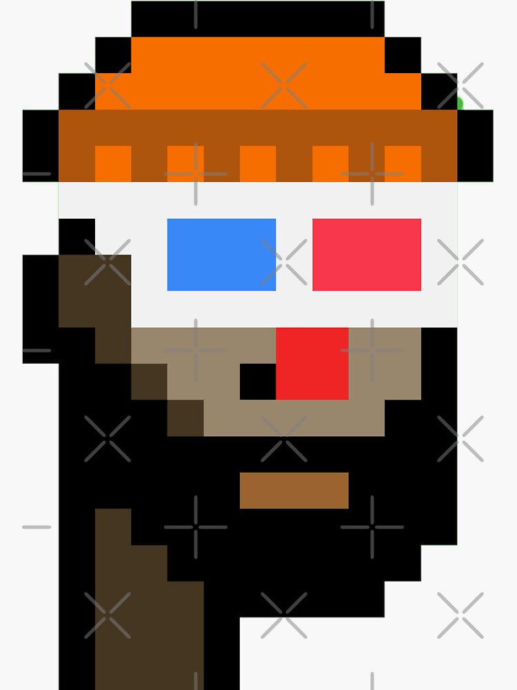 "Nft Ape CryptoPunk" Sticker for Sale by JelloTees | Redbubble