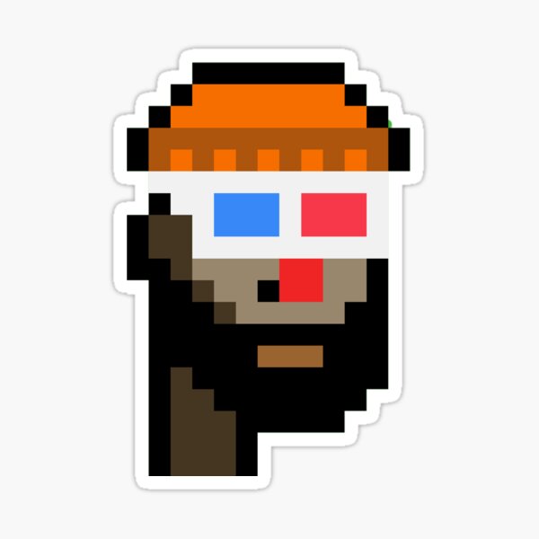 "Nft Ape CryptoPunk" Sticker for Sale by JelloTees | Redbubble