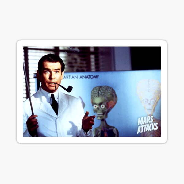 "Mars Attacks Movie Scene" Sticker for Sale by xxXVintageXxx | Redbubble