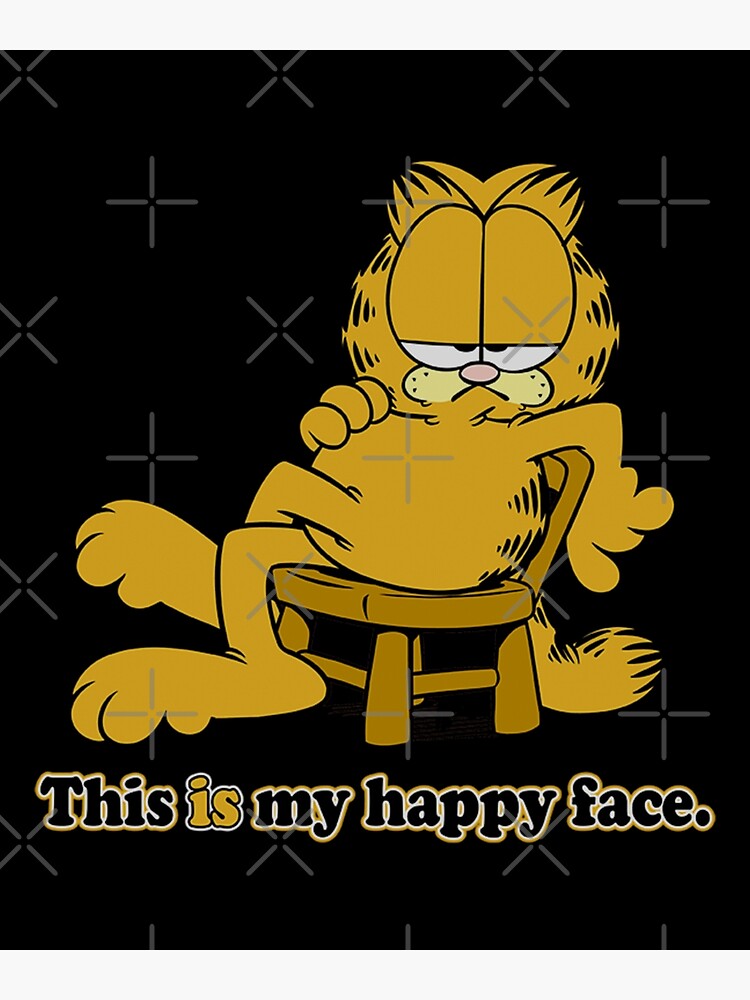 "Garfield - Happy Face Christmas Gift" Poster for Sale by SimoneKebler ...