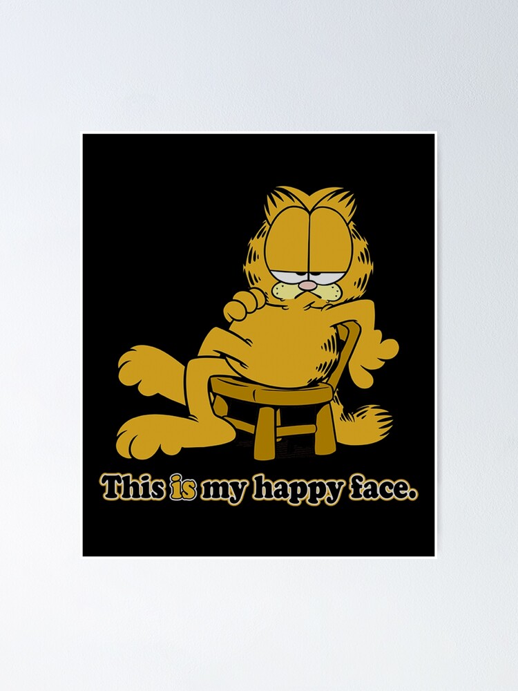 "Garfield - Happy Face Christmas Gift" Poster for Sale by SimoneKebler ...