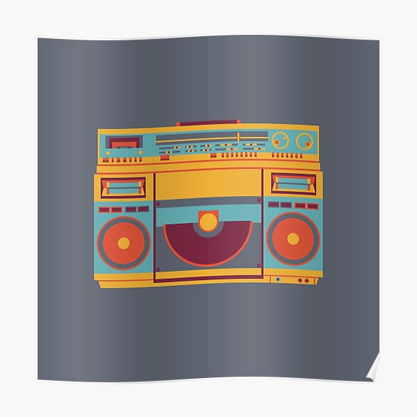 "Sharp VZ2000 Vinyl Boombox" Poster by visualinguist | Redbubble
