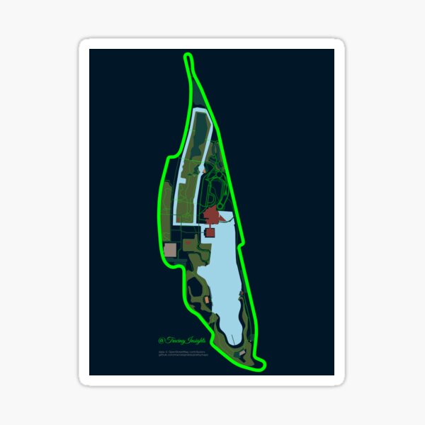 "Circuit Gilles-Villeneuve" Sticker for Sale by TracingInsights | Redbubble
