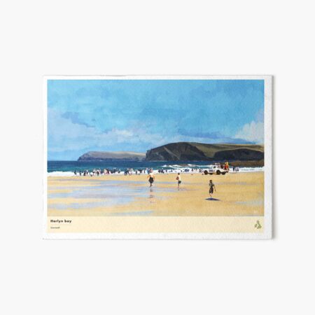 "Harlyn Bay, Cornwall, Travel Poster (Landscape)" Art Board Print by ...