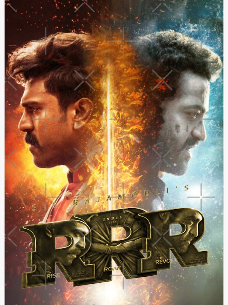 "rrr movie trending Poster" Sticker for Sale by pickyartx | Redbubble