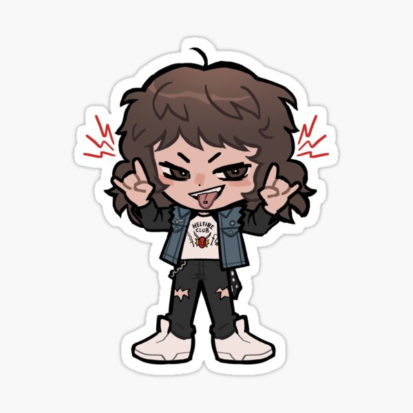 "little eddie munson " Sticker for Sale by n4iltv | Redbubble