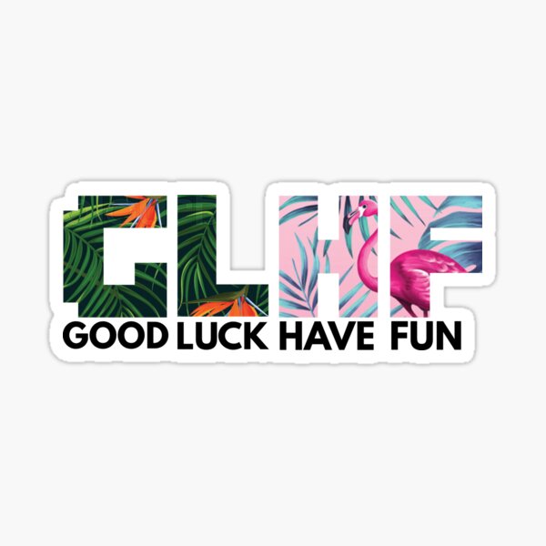 "GL HF Good Luck have Fun" Sticker for Sale by cryptostuffshop | Redbubble