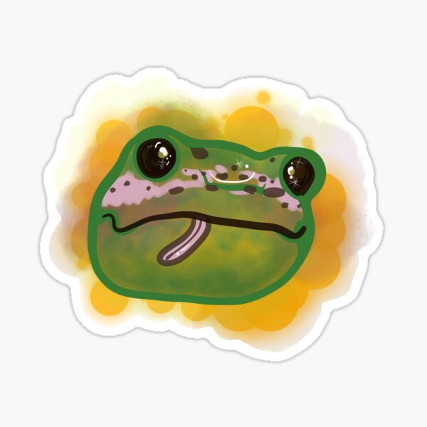 "weird froggy" Sticker for Sale by the-cute-one | Redbubble