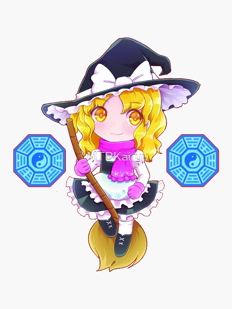 "Marisa Kirisame - Hidden Star in Four Seasons" Sticker for Sale by ...
