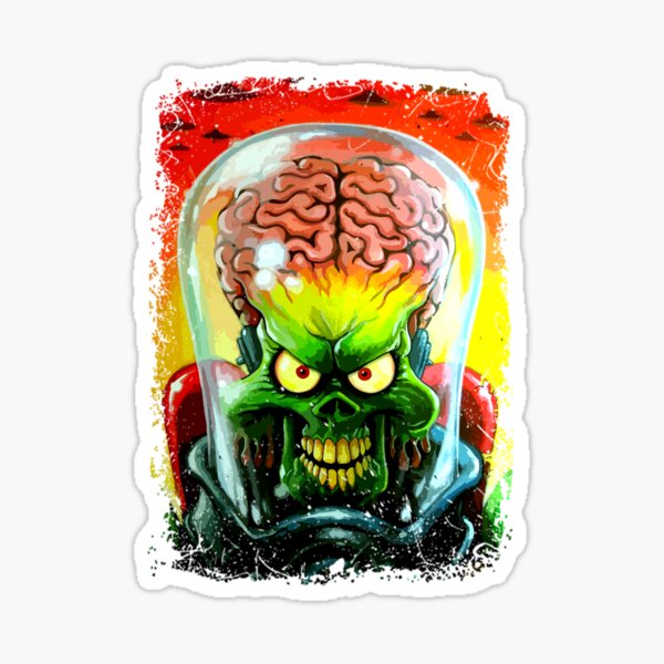 "Mars Attacks 2022" Sticker for Sale by xxXVintageXxx | Redbubble