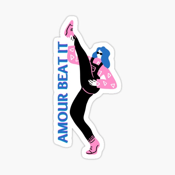 "Amour Let Beat It " Sticker for Sale by NetworkArts | Redbubble