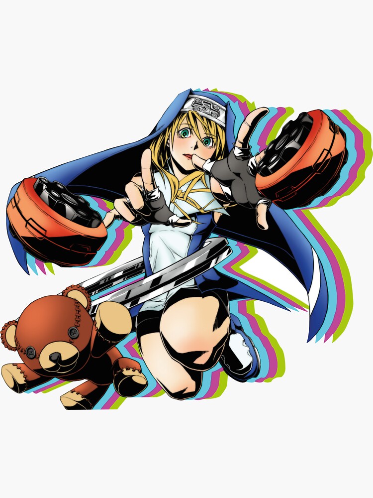 "guilty gear strive bridget" Sticker for Sale by hibaart15 | Redbubble