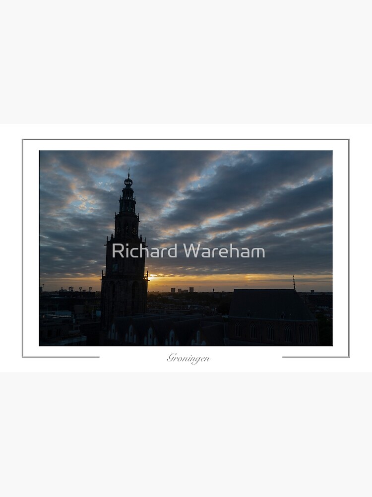 "Groningen Nederland The Netherlands. Martinitoren zonsondergang ...