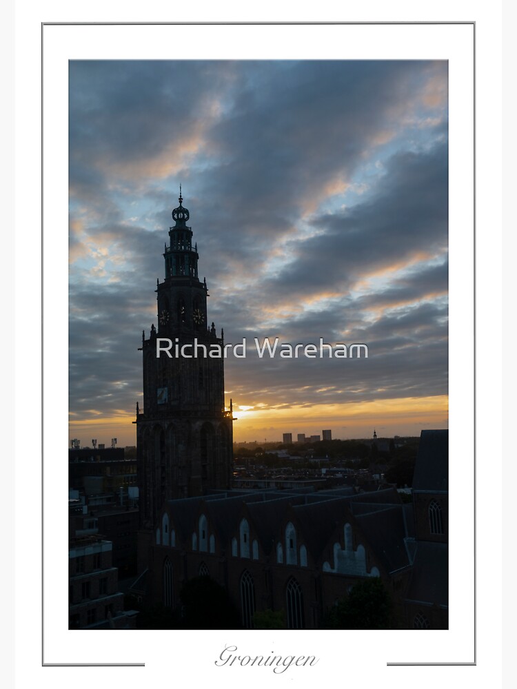 "Groningen Nederland The Netherlands. Martinitoren zonsondergang ...