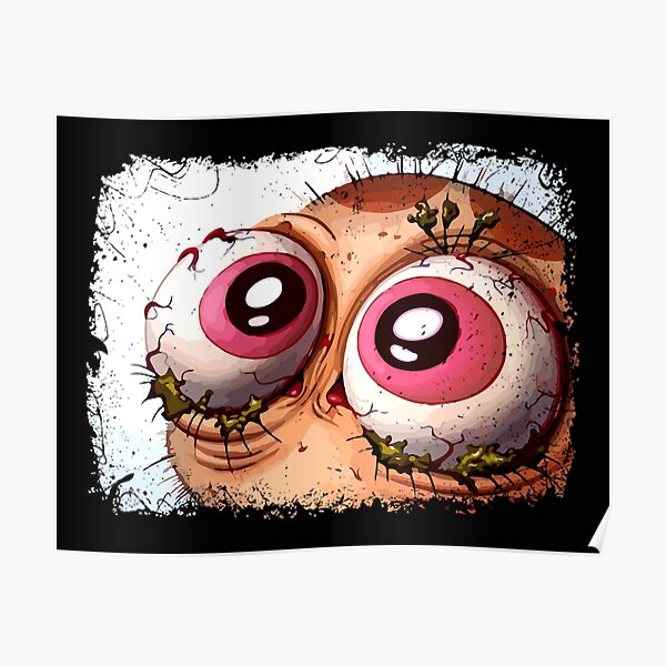 Ren And Stimpy Eyes Poster For Sale By Xxxvintagexxx Redbubble