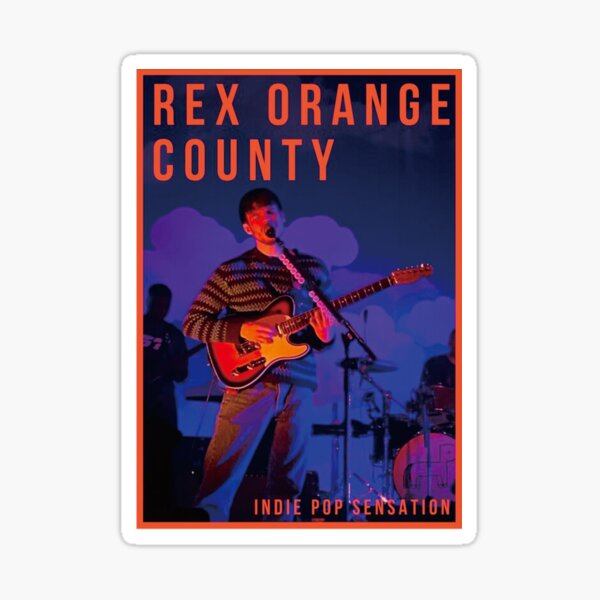 "rex orange county poster design Poster" Sticker for Sale by ...