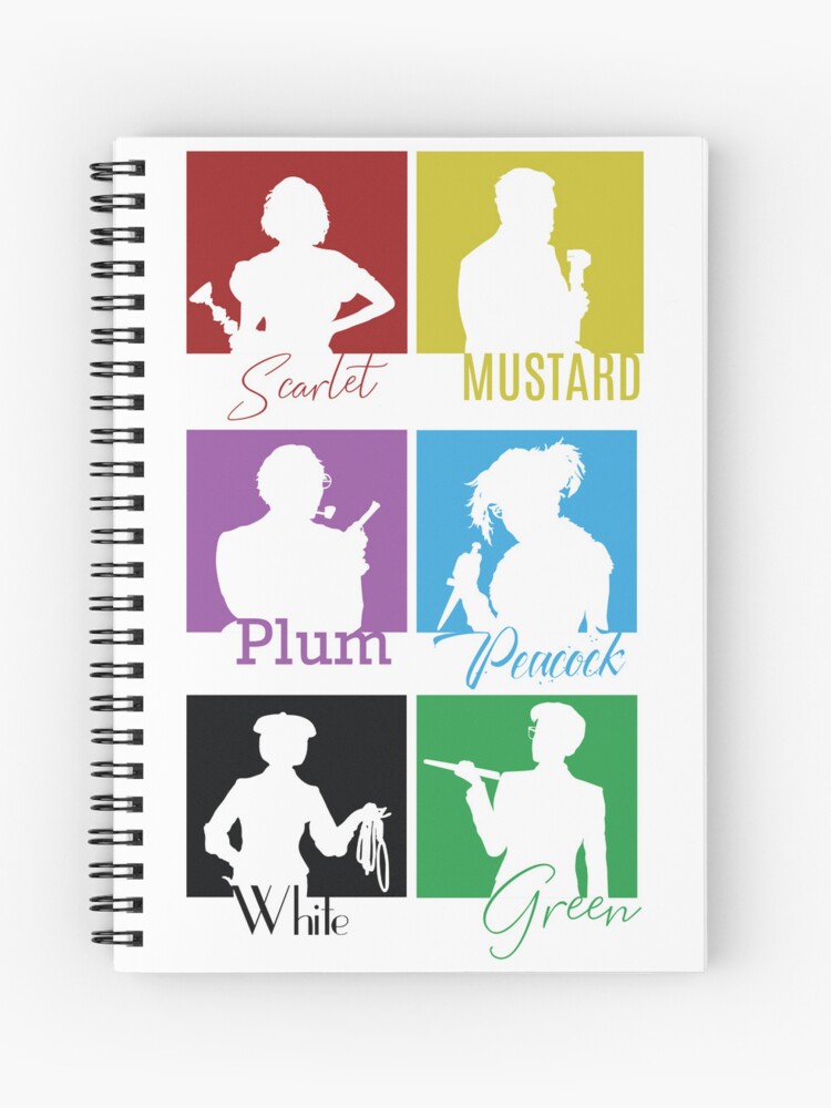 "Clue (1987) Character Lineup v2" Journal for Sale by IdeaBag R3wind ...