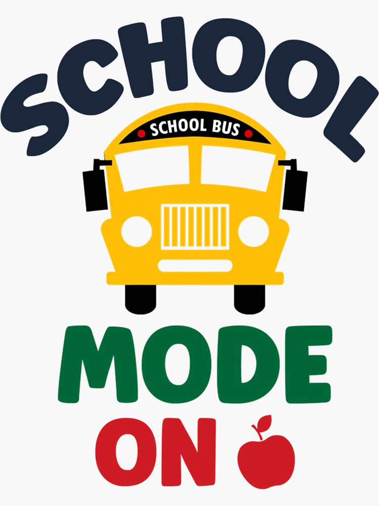 "School Mode On Game Over Now Back to School Teacher Mode On" Sticker ...
