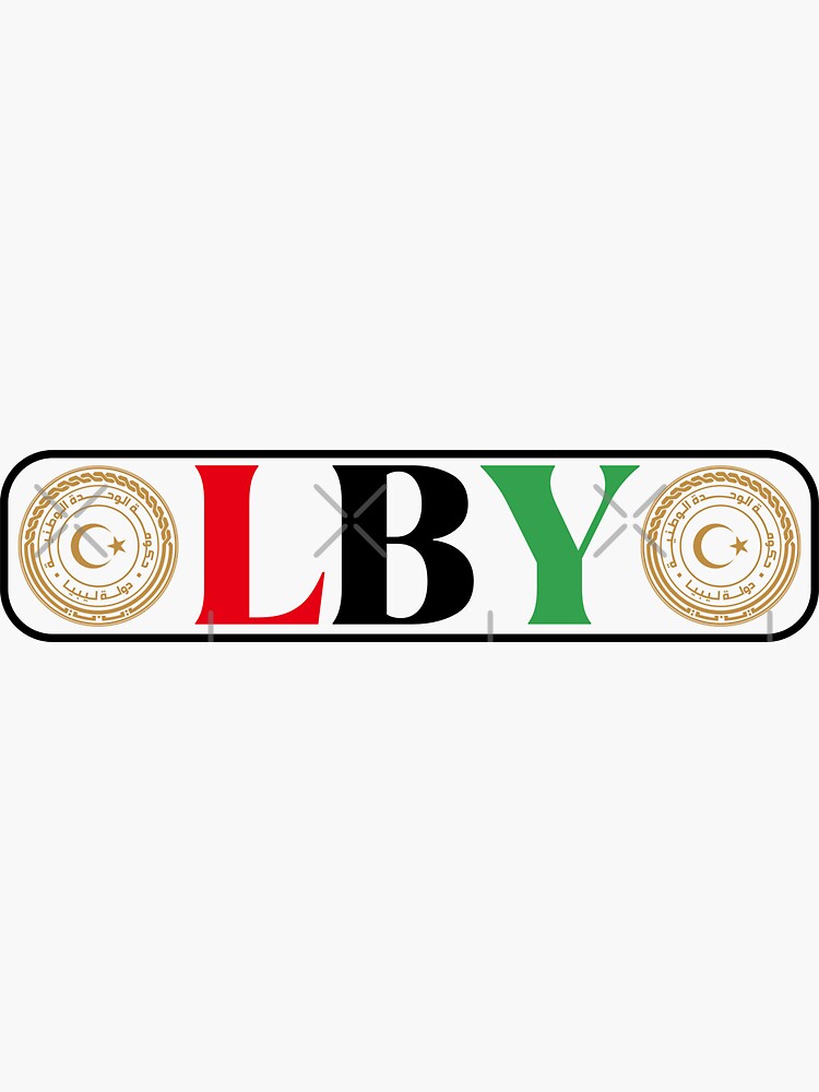 "LBY 3 Letter Code Libya" Sticker for Sale by FedSherDesign | Redbubble