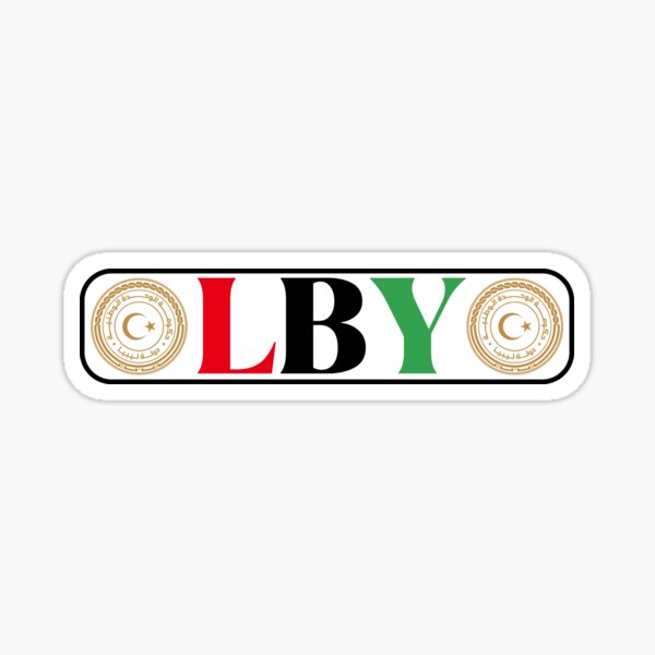 "LBY 3 Letter Code Libya" Sticker for Sale by FedSherDesign | Redbubble