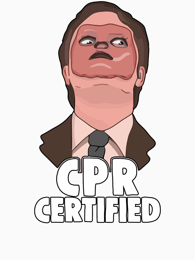"The Office Memes Dwight CPR Certified" T-shirt for Sale by ScottCronin ...