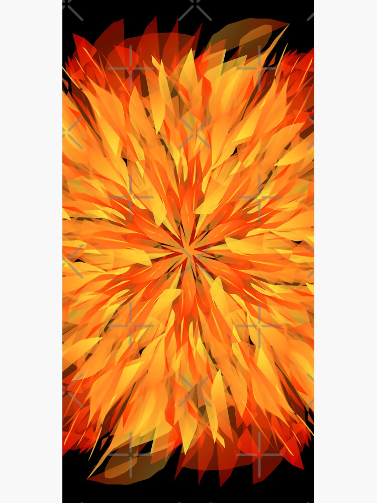 "fire explosion" Sticker for Sale by artbleed | Redbubble
