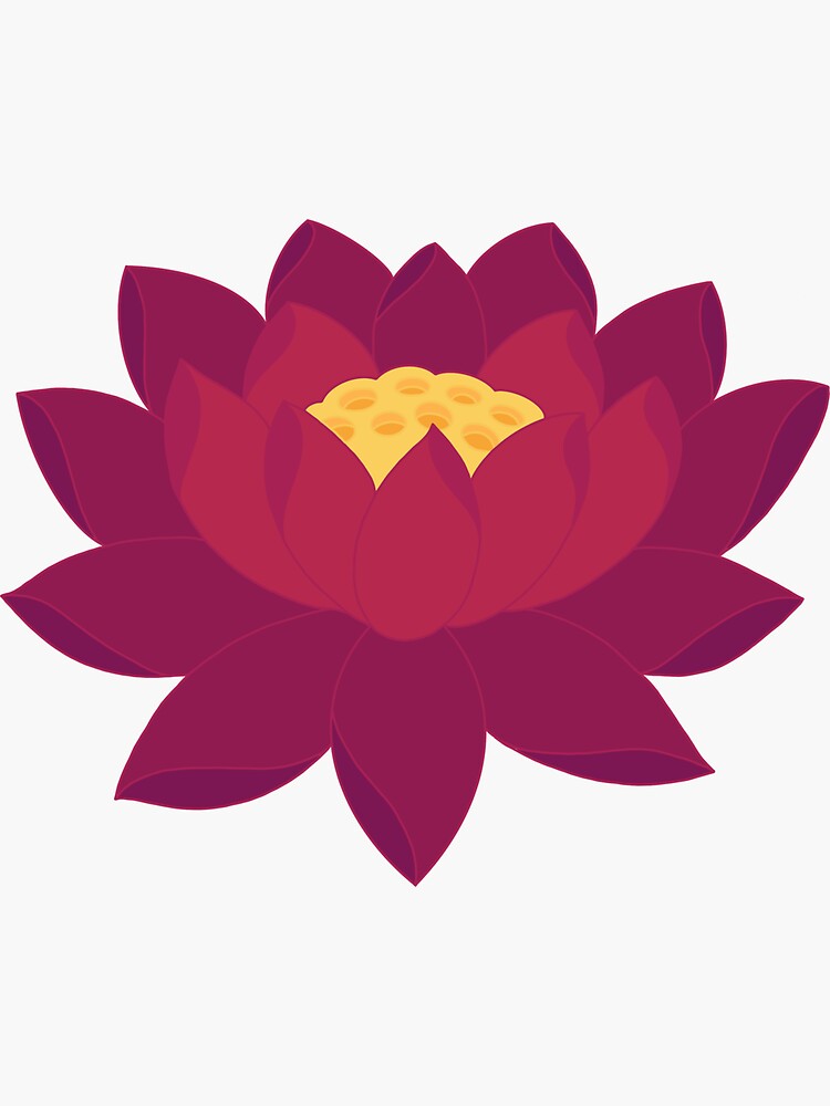 "animated lotus flower" Sticker for Sale by fishdushi | Redbubble