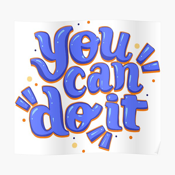 Póster «Puedes hacerlo Diseño de letras | Amor propio | Cotizaciones de ...