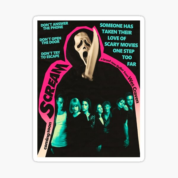 "Scream Movie" Sticker for Sale by JasonZachary | Redbubble