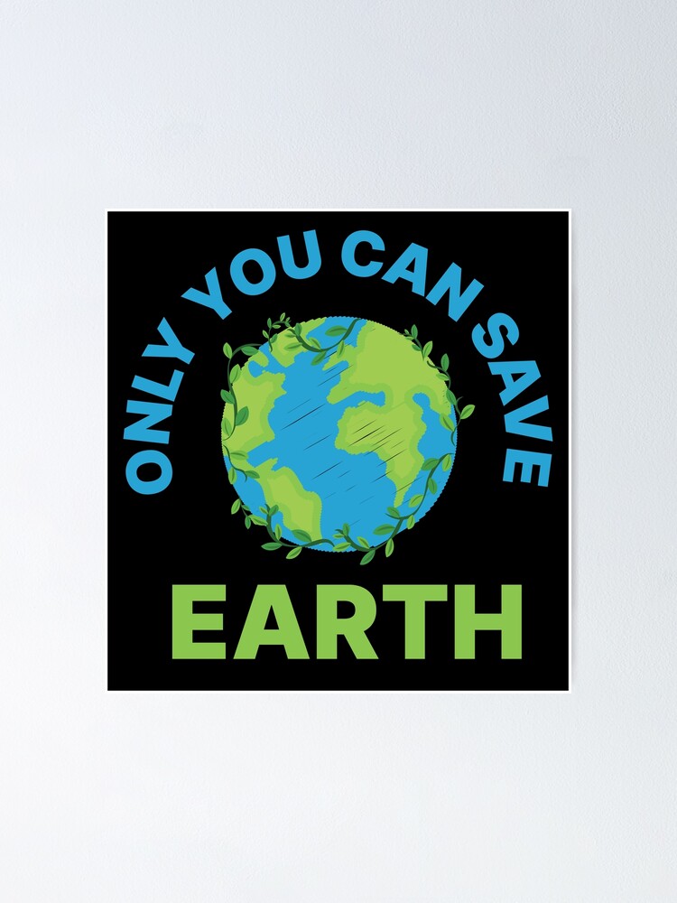 "climate change is real sticker - planet earth" Poster for Sale by ...