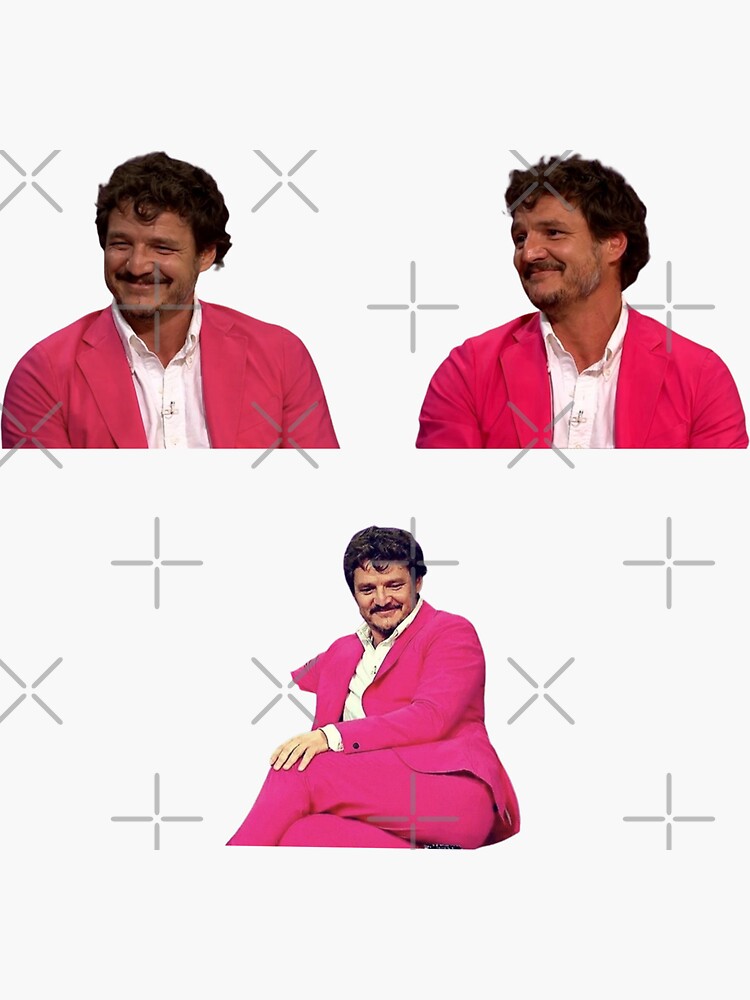 "Pedro pascal stickers " Sticker for Sale by munizart | Redbubble