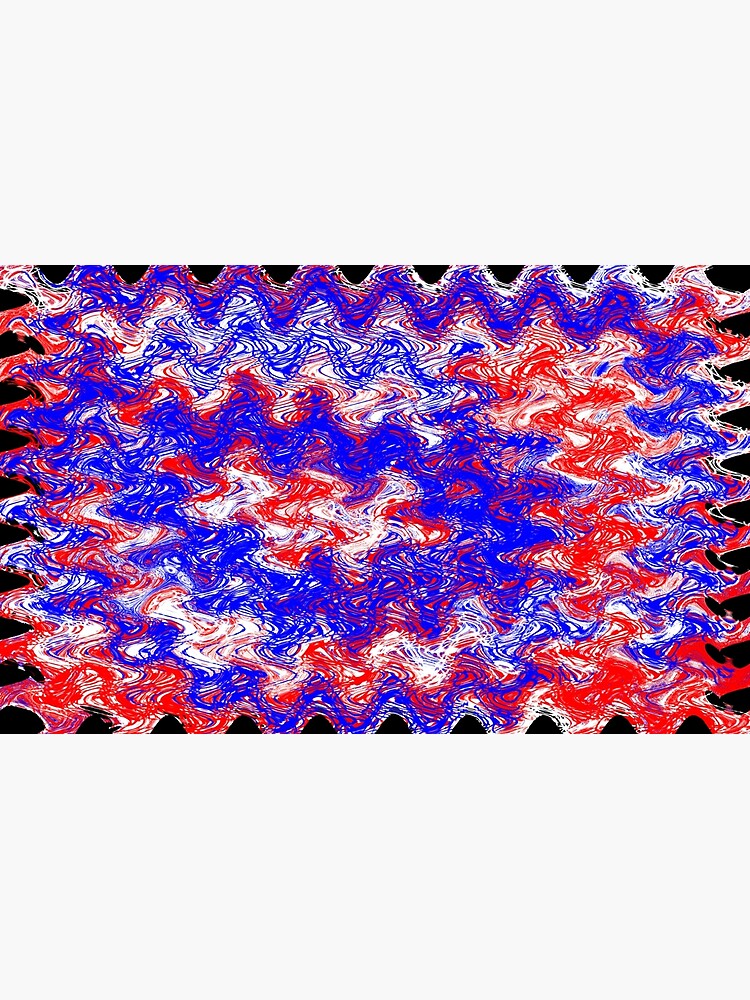 "Red White and Blue Distortion" Poster for Sale by cataweg1 | Redbubble