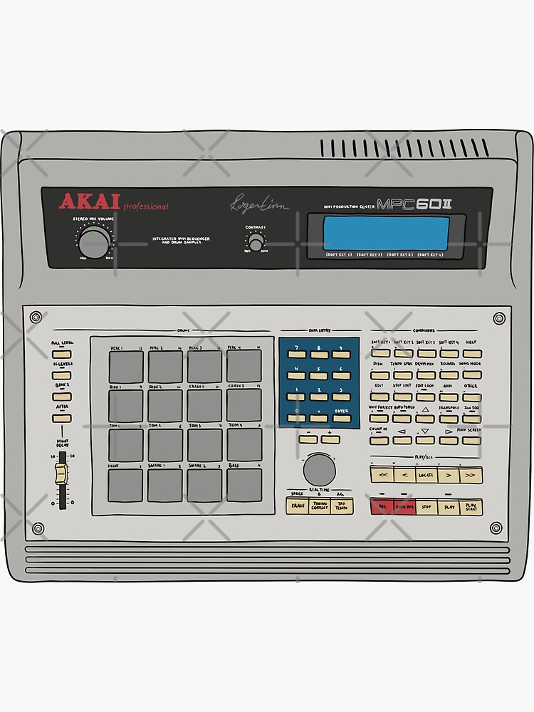 "MPC 60 II" Sticker for Sale by GoodnRich | Redbubble