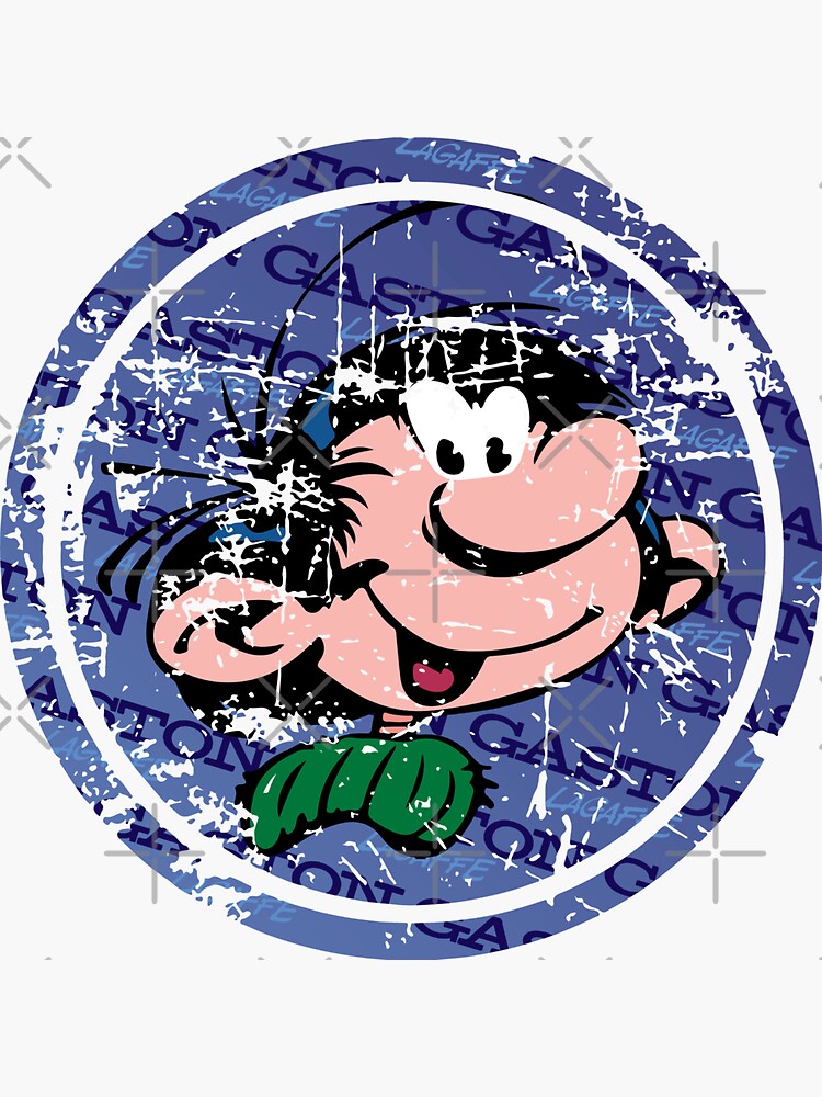"Gaston Goof Face Blue" Sticker for Sale by FrozenExplosion | Redbubble