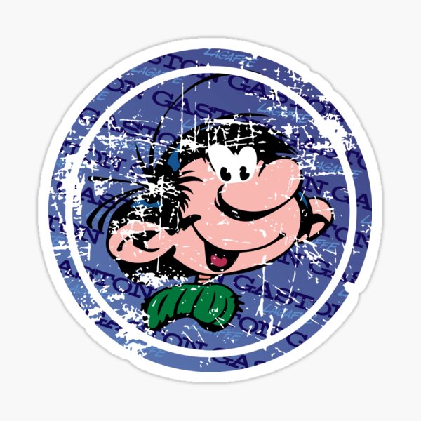 "Gaston Goof Face Blue" Sticker for Sale by FrozenExplosion | Redbubble