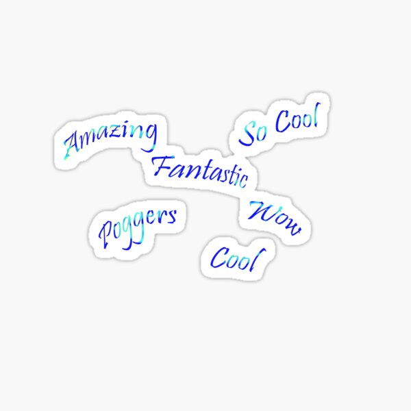 "Exciting" Sticker for Sale by BrightScale | Redbubble