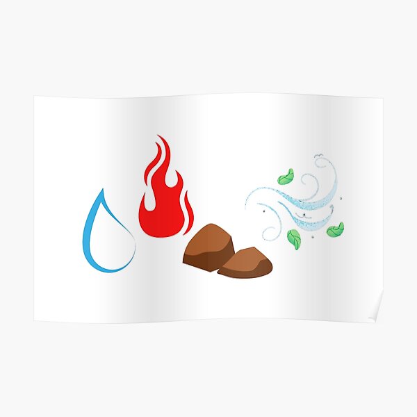 "the four elements" Poster for Sale by cristyancw | Redbubble