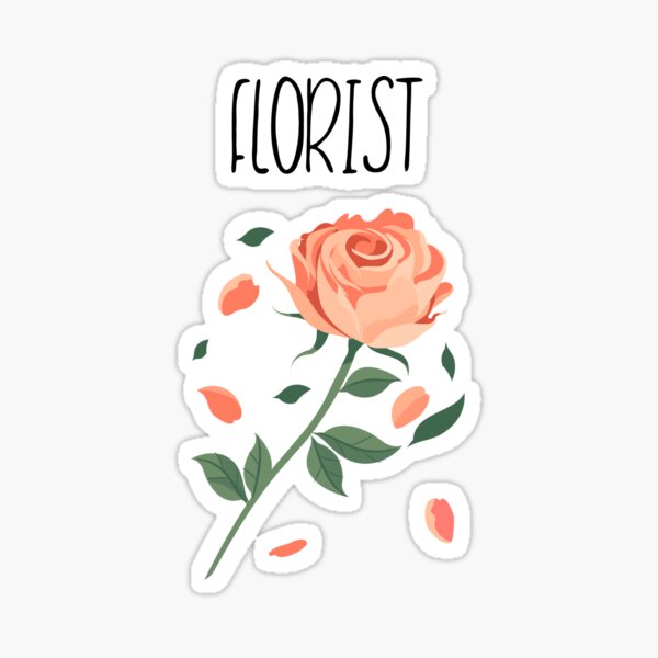 "Florist" Sticker for Sale by MaeveKenny1 | Redbubble