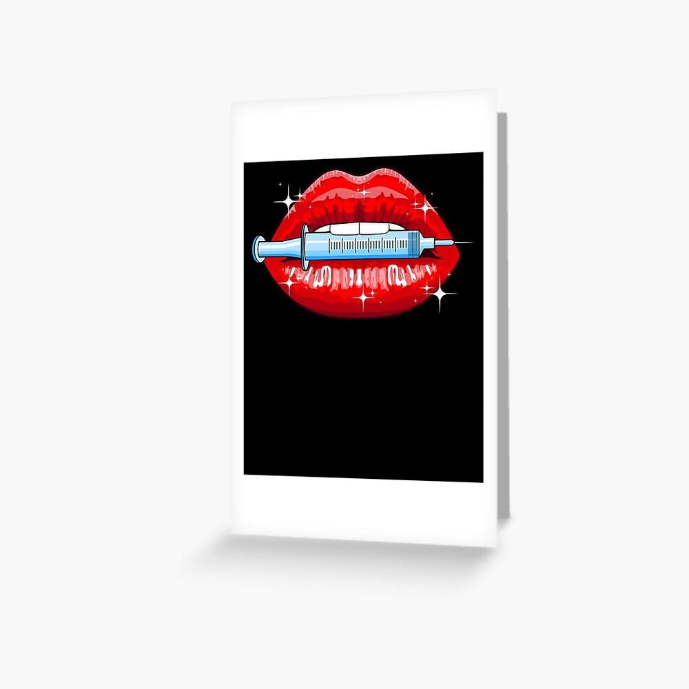 "Plastic Surgery Meme Botox Filler Surgeon Fun Injection Lips" Greeting ...