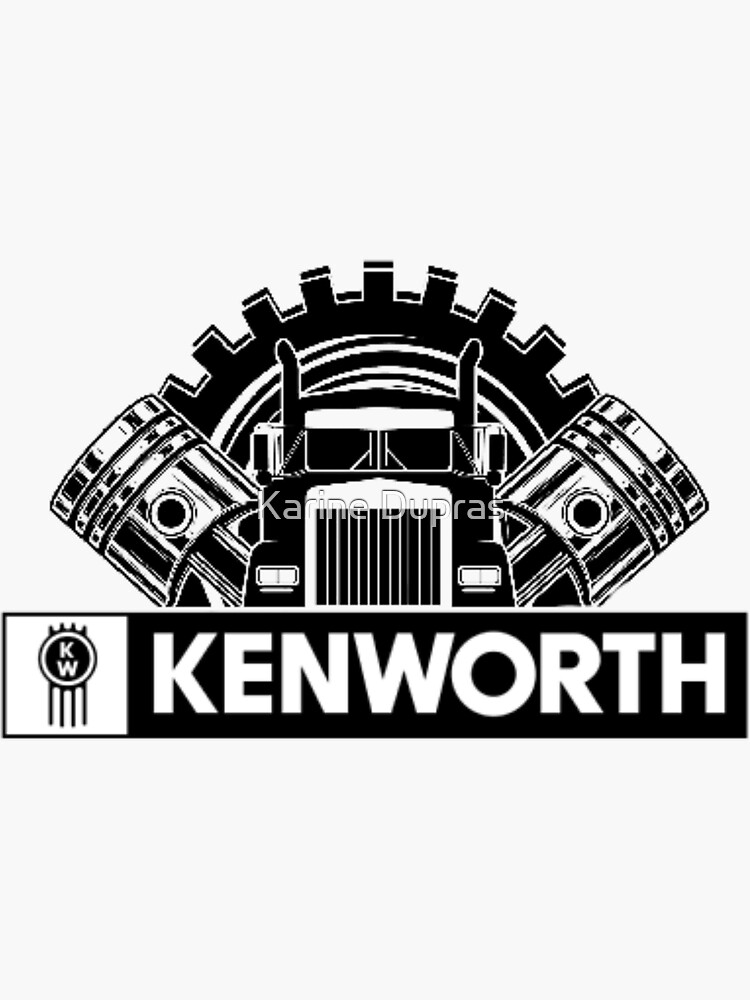 "Kenworth" Sticker for Sale by Chefkarine1 | Redbubble
