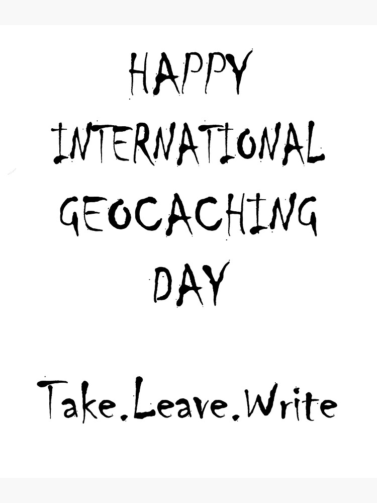 "international geocaching day, geocaching quote" Sticker for Sale by ...