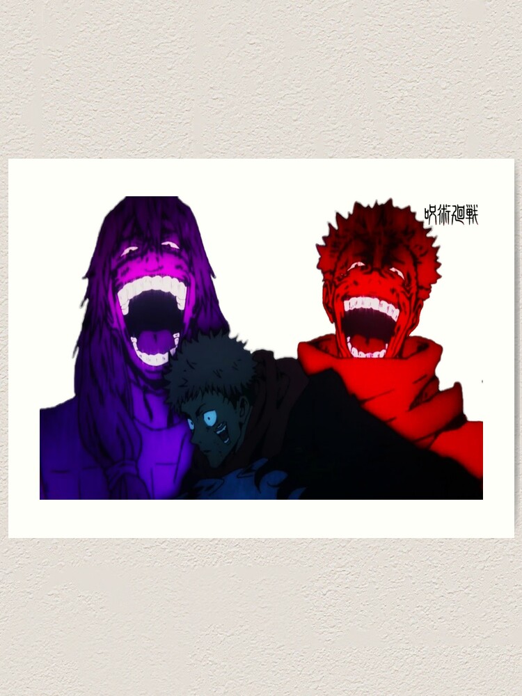 "Sukuna and Mahito laugh at Itadori // Jujutsu Kaisen" Art Print for ...