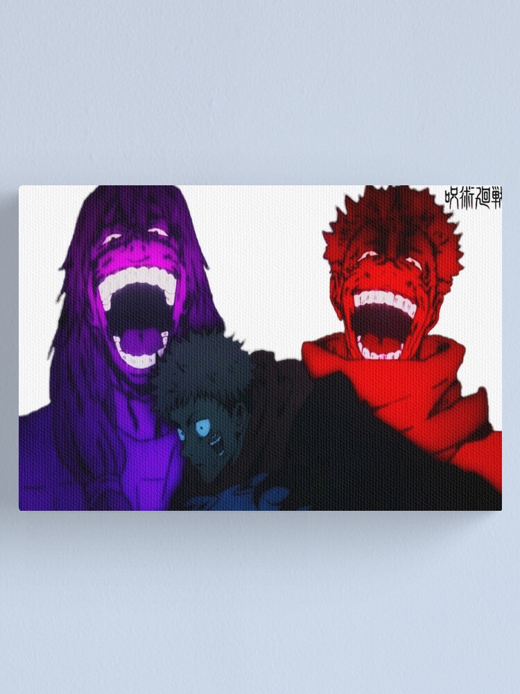 "Sukuna and Mahito laugh at Itadori // Jujutsu Kaisen" Canvas Print for ...