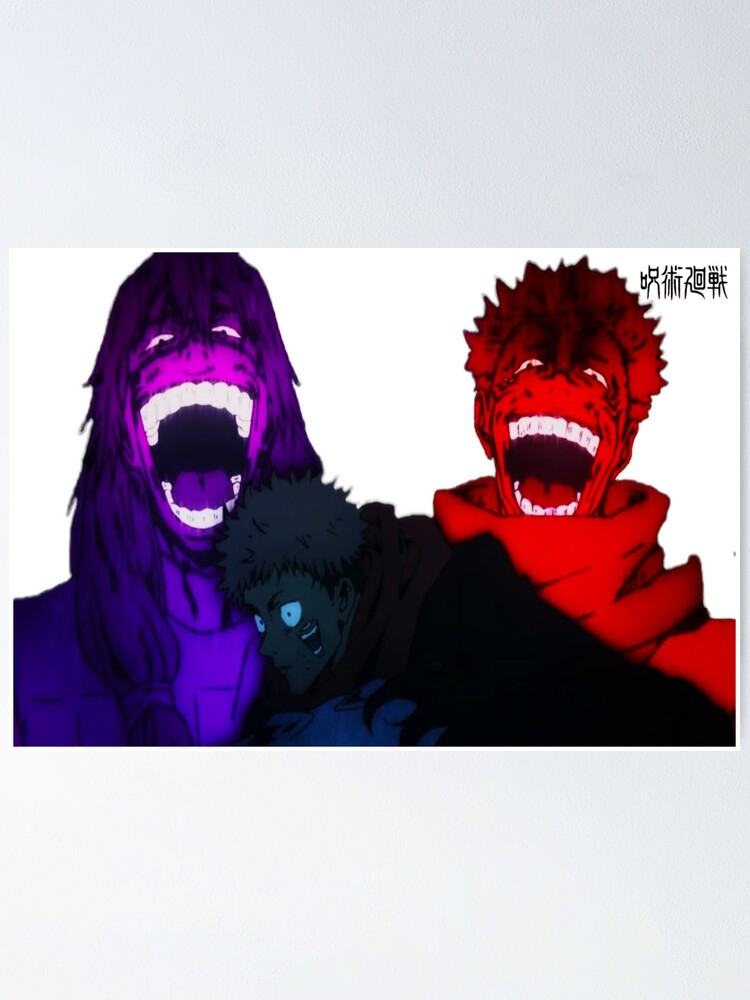 "Sukuna and Mahito laugh at Itadori // Jujutsu Kaisen" Poster for Sale ...