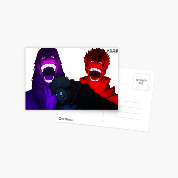 "Sukuna and Mahito laugh at Itadori // Jujutsu Kaisen" Postcard for ...