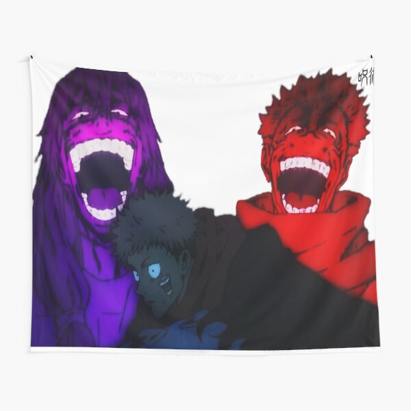 "Sukuna and Mahito laugh at Itadori // Jujutsu Kaisen" Tapestry for ...